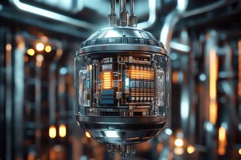 Futuristic Energy Core Showcasing Advanced Technology in a Sci-fi Environment Stock Photo ...