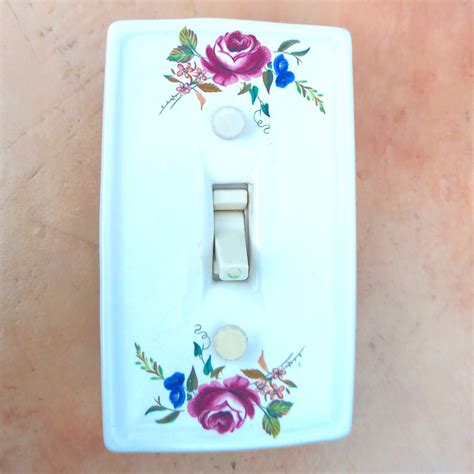 Retro Single Light Switch 240v 10a With Ceramic Cover Willow Bank