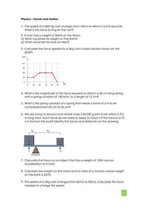 Science 9 Physics Worksheet 3 2