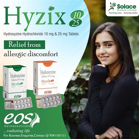 Hydroxyzine An Antihistaminic Medication For Allergy Solace Biotech