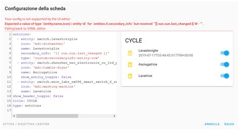 Config Is Not Supported By The Ui Editor · Issue 14 · Custom Cardssecondaryinfo Entity Row