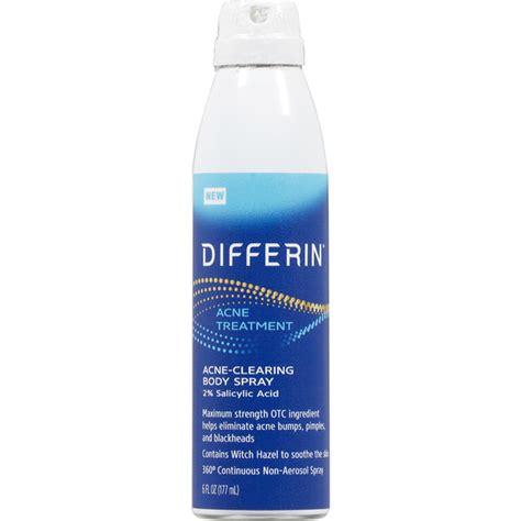 Differin Body Spray Acne Clearing 6 Fl Oz Delivery Or Pickup Near Me