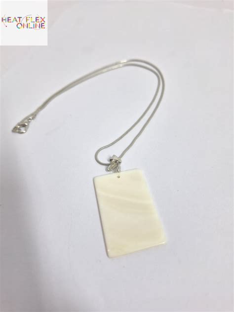 Shell Rectangle Necklace Heat Flex Online