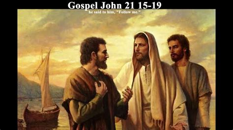 Gospel And Reflection John 21 15 19 26 May 2023 Youtube