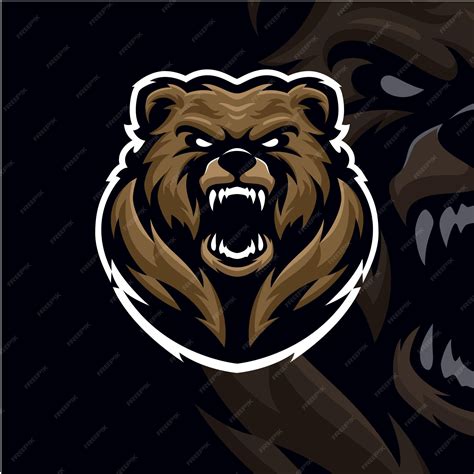 Premium Vector Bear Masscot Logo Esport Premium Vector