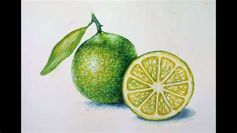 Cómo Pintar Con Acrílicos Un Limón Youtube