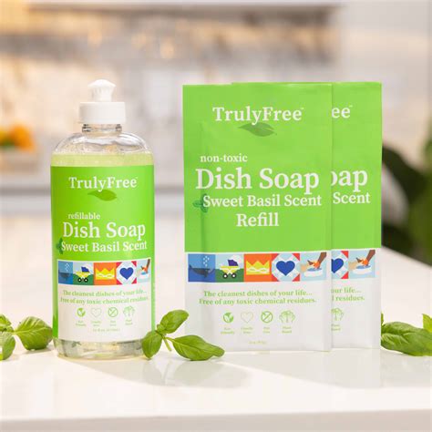 Non Toxic Natural Dish Soap Without Chemicals Truly Free Home