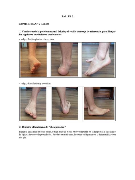 Movimientos Del Pie Y Biomecánica Pdf