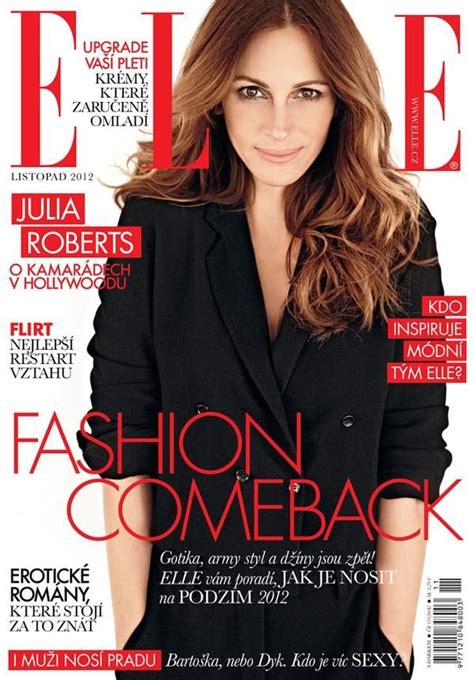 Cover Of Elle Czech With Julia Roberts November 2012 Id15809