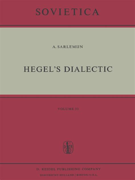 Hegels Dialectic Pdf Dialectic Georg Wilhelm Friedrich Hegel