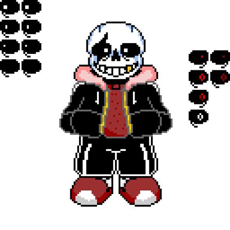 Underfell Sans Credit To Strike75 For Template Pixel Art