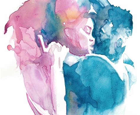 Erotic Art Intimate Couple Wall Art Watercolor Erotica Artwork Sex