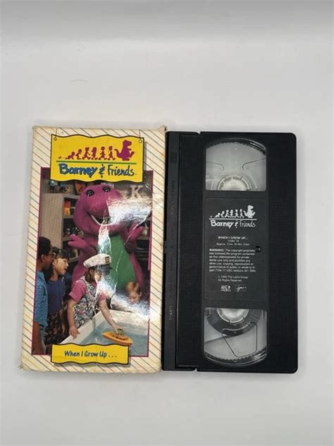 Barney And Friends Vhs When I Grow Up Vhs 1993 Tape Time Life Video