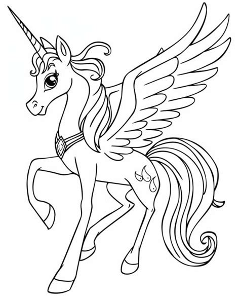 Alicorn Coloring Pages