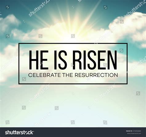 He Risen Easter Background Vector Illustration Stock Vector Royalty Free 374350684 Shutterstock
