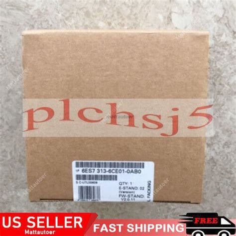 Siemens 6es7313 6ce01 0ab0 Simatic S7 300 Cpu 313c 2dp 6es7 313 6ce01