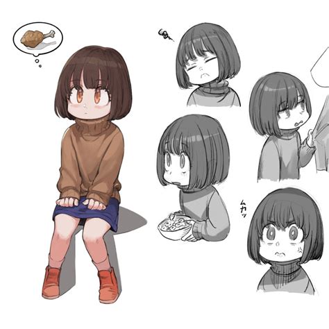 Safebooru 1girl Anger Vein Boned Meat Bowl Brown Eyes Brown Hair