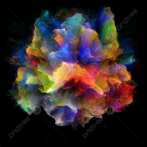 Color Emotion Series Creative Arrangement Of Color Burst Splash