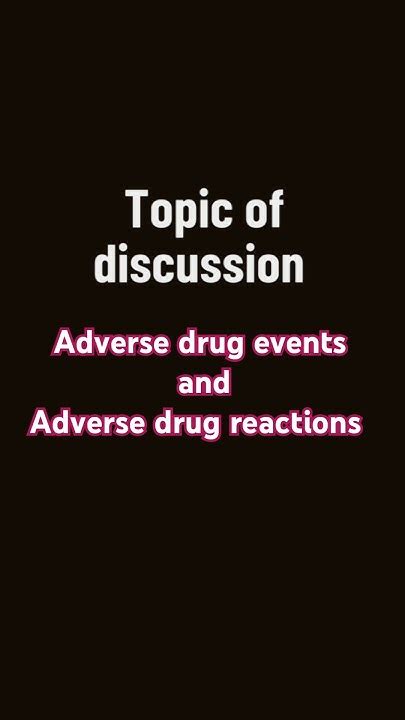 Ade And Adr I Pharmacology I Explained I Mbbs Medicaleducation Neet