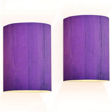 Purple Wall Sconce Light Nuvo 62 1426 Raven Led 18 Inch Textured Matte