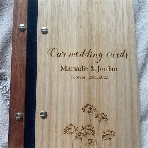 Wedding Card Folder Wedding Memories Scrapbook Wedding Keepsake Etsy