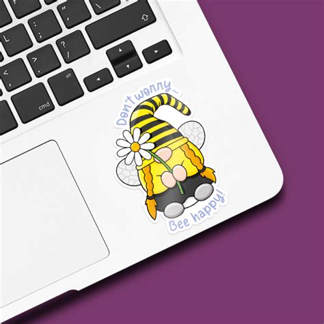 Bumble Bee Gonk Vinyl Sticker Oops A Daisy Uk