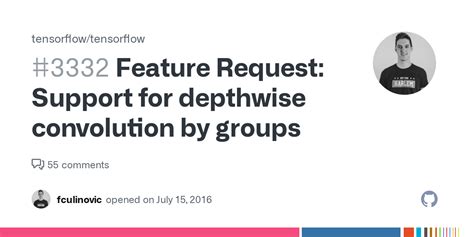 feature request support for depthwise convolution by groups · issue