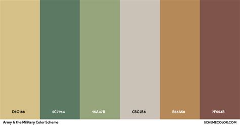 Army And The Military Color Scheme Palettes