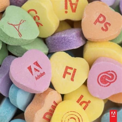 Adobe India On Twitter Sweet Adobe Candy Hearts For The 1 You Love Rt And Spread The Love