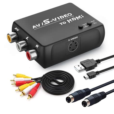 Htdyoo S Video Rca To Hdmi Converter With Rca Cable Svideo Cable