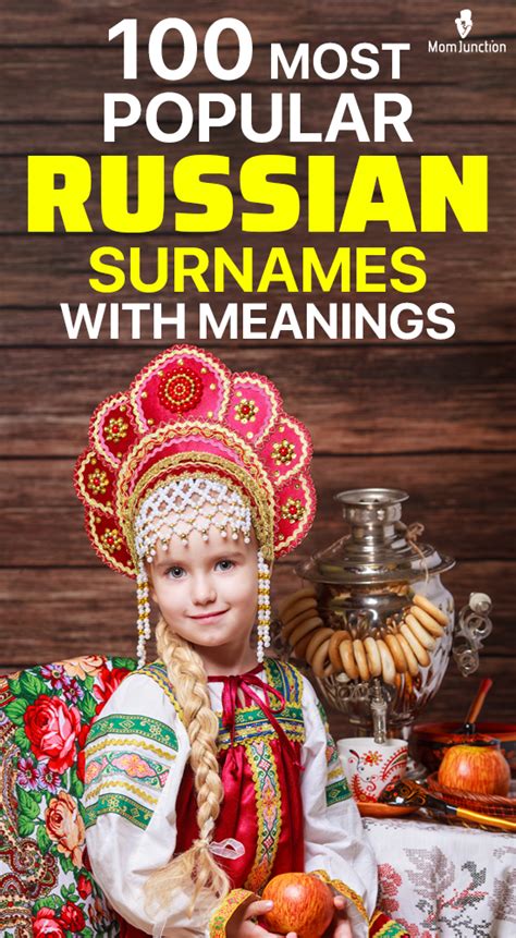 100 Popular Russian Surnames Or Last Names With Meanings German Last