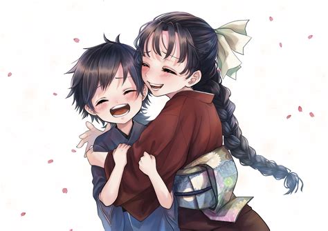 Tomioka Giyuu And Tomioka Tsutako Kimetsu No Yaiba Drawn By Maco