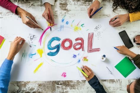 Teamwork And Goal Setting Premium Ai Generated Image