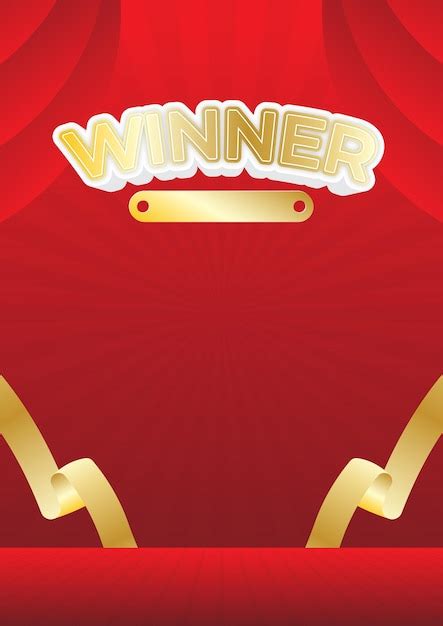 Premium Vector Winning Poster Design Poster Template With Editable