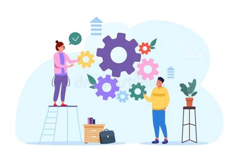 People Implementation Work Workflow Team Gear Development Business