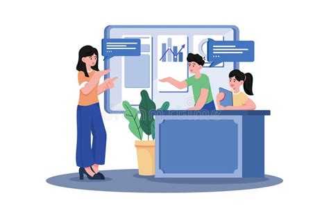 A Student Participates In A Debate In Their English Class Stock Vector