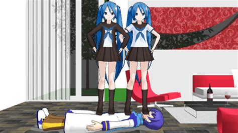 Miku Schoolgirls Trample By Tramplingfreak On Deviantart