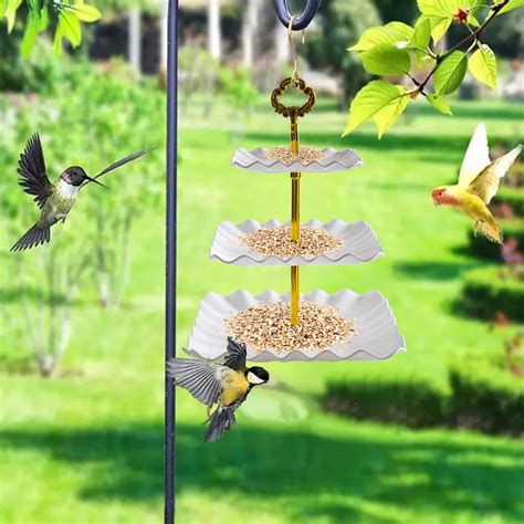 Nrmrqz 10 Inch Hanging Glass Bird Bath And Hummingbird Feeder Outdoor