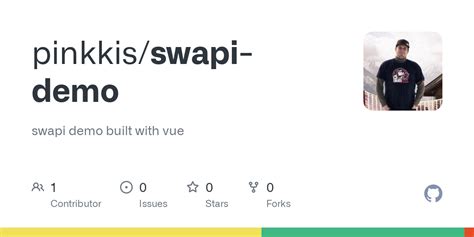 GitHub Pinkkis Swapi Demo Swapi Demo Built With Vue