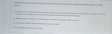 Solved Multiple Answers ﻿from The Following Choose All