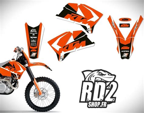 Kit Déco Ktm Exc Excf 2006 à 2007 Sx Sxf 2005 à 2006