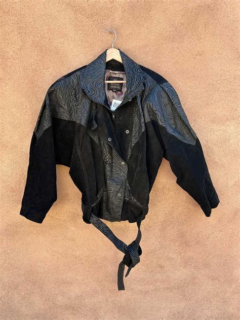 1980s Byrnes And Baker Black Leather Jacket Gem