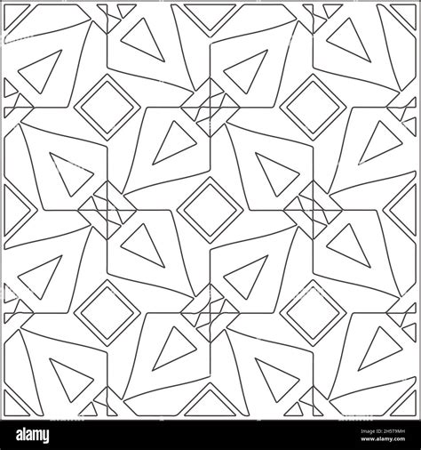 Abstract Geometric Shapes Black And White