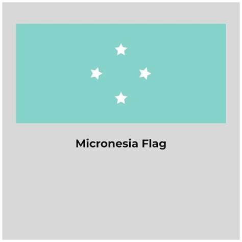Premium Vector The Micronesia Flag