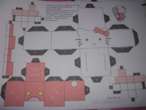 Life In A Kawaii Paradise Hello Kitty Cube Craft