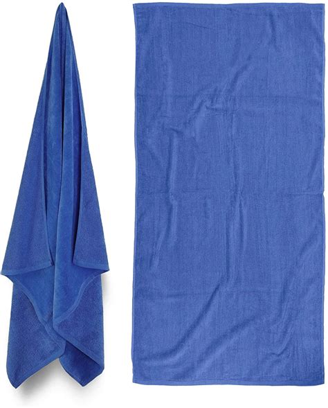 Royal Comfort Over Sized 34x70 Solid Color 2 Per Pack Caribbean Blue