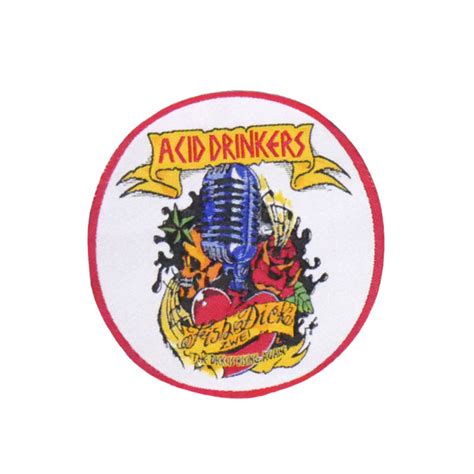 Acid Drinkers Fishdick Zwei 4x4 Woven Patch