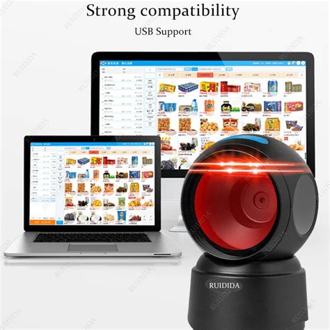 1d 2d Desktop Barcode Scanner Omnidirectional Usb Vicedeal