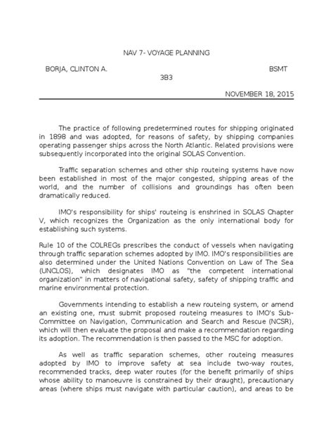 Ship Routeing Pdf Traffic Transport