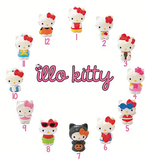 Hello Kitty Minifigures Sanrio Mini Toy Cute Kitty T Hello Kitty Special Collection